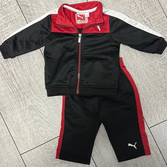 Puma | Matching Sets | Puma Kids Red And Black Athletic Set | Poshmark
